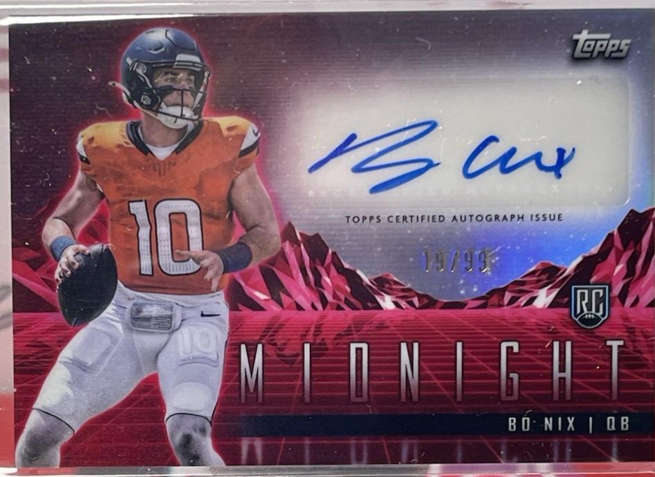 Bo Nix [Twilight] #RHS-BN Prices | 2024 Topps Midnight Rookie Horizon ...