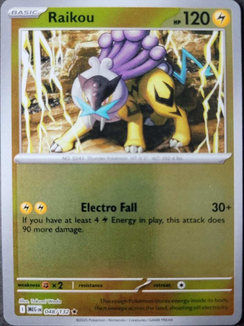 Raikou [Reverse Holo] #48 Prices | Pokemon Mega Evolution | Pokemon Cards