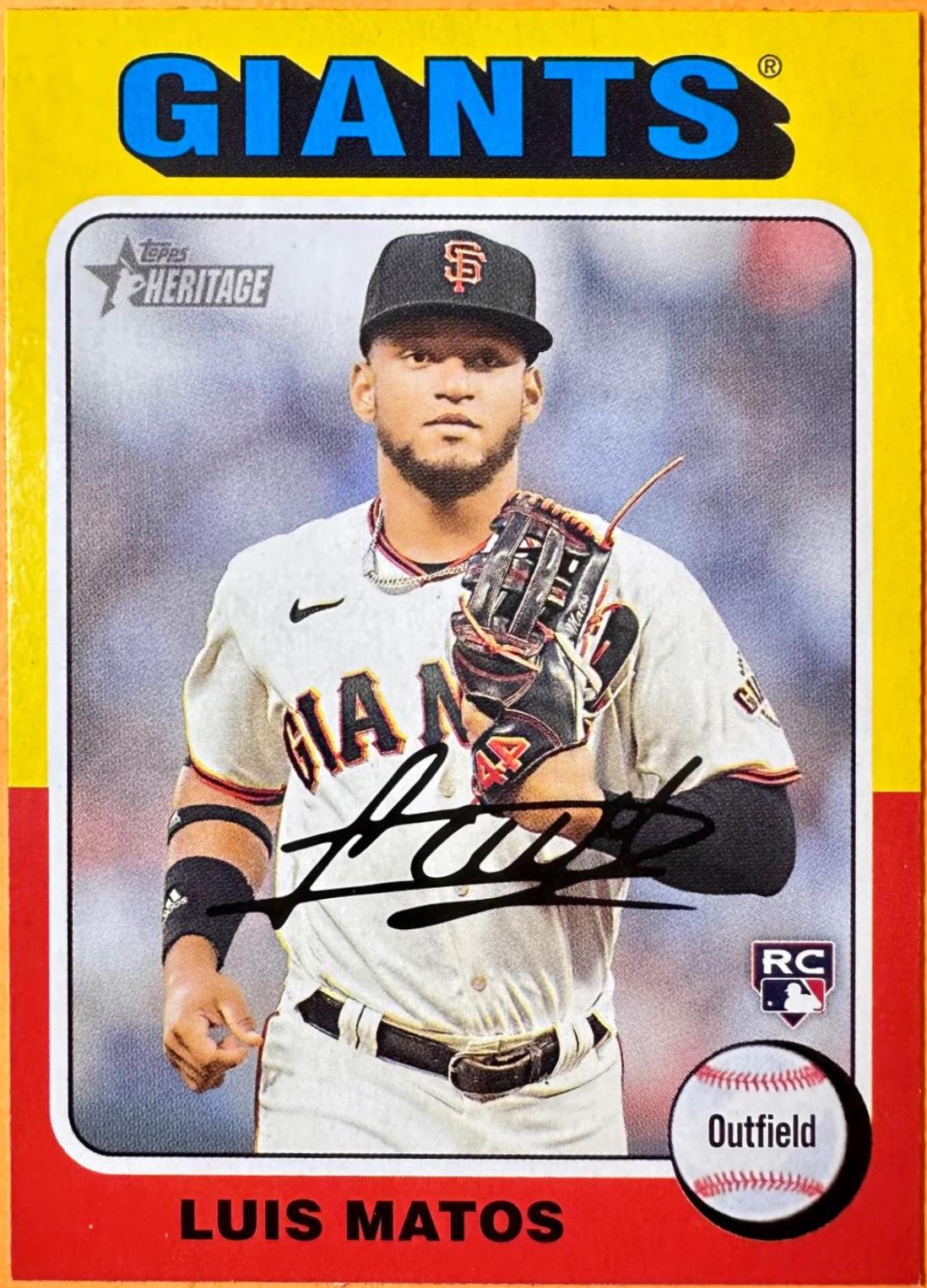 Luis Matos #101 Prices [Rookie] | 2024 Topps Heritage | Baseball Cards