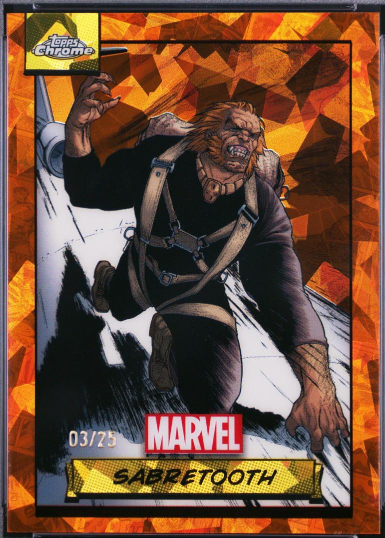 Sabretooth [Orange Sapphire] #25 Prices | Marvel 2024 Topps Chrome ...