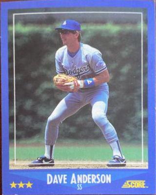 Dave Anderson #166 Prices | 1988 Score | Baseball Cards
