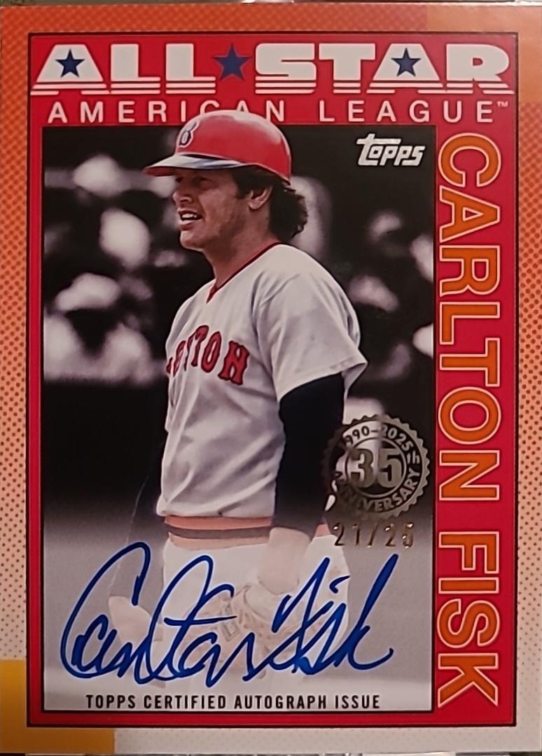 Carlton Fisk [Orange] #90AS-CF Prices | 2025 Topps All-Star Autograph ...