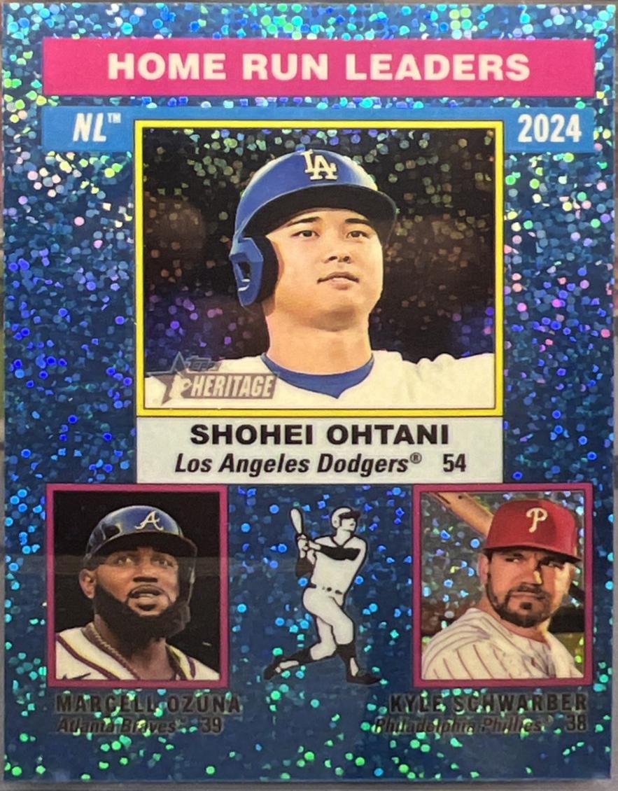 Kyle Schwarber / Marcell Ozuna / Shohei Ohtani [Blue Sparkle Variation ...