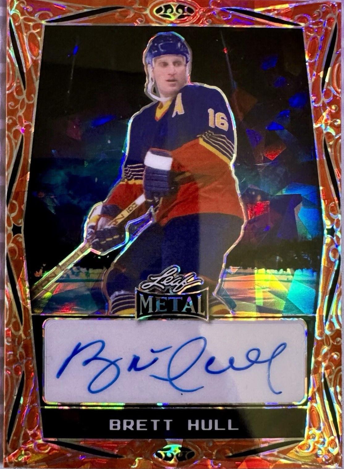 Brett Hull [Red Crystal] #BA-BH2 Prices | 2024 Leaf Metal Legends ...