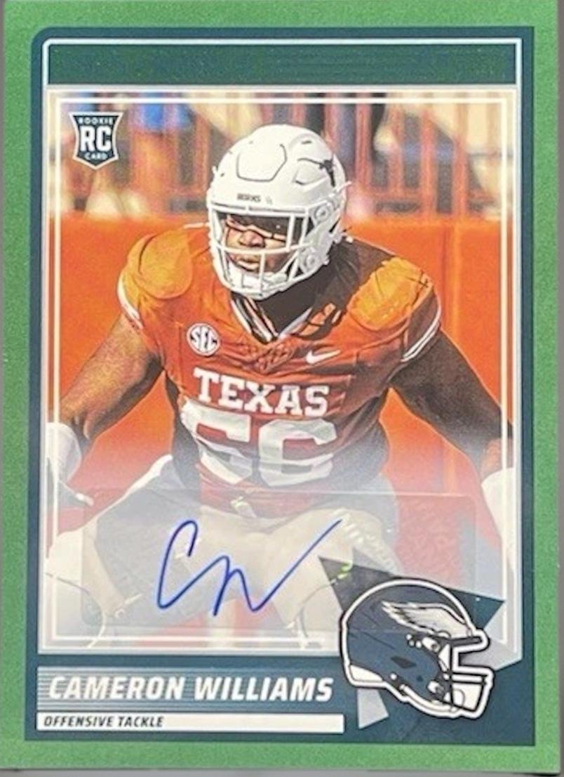 Cameron Williams [Green Signature] #66 Prices | 2025 Panini Score ...