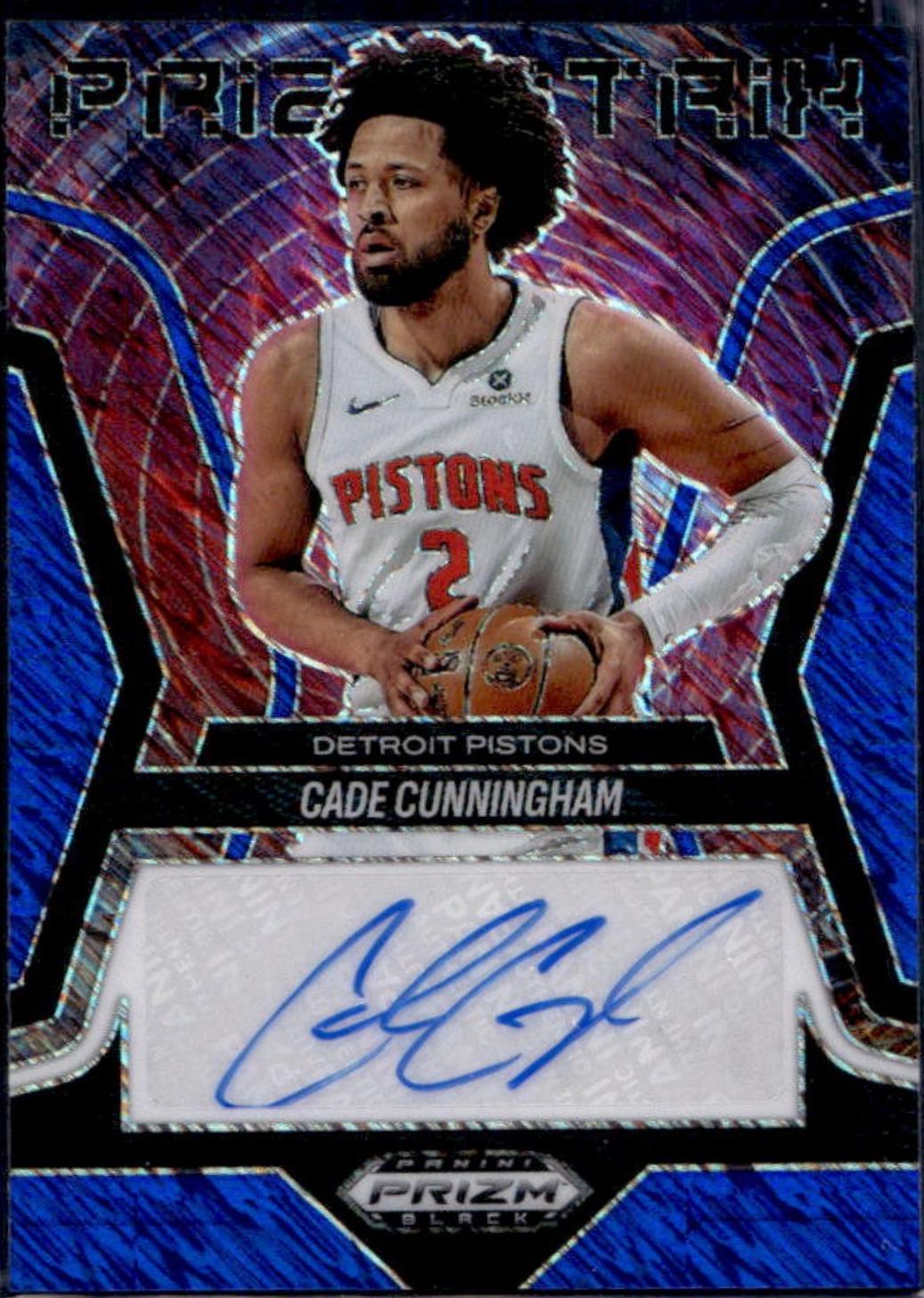 Cade Cunningham [Blue Shimmer] #3 Precios | 2024 Panini Prizm Black ...