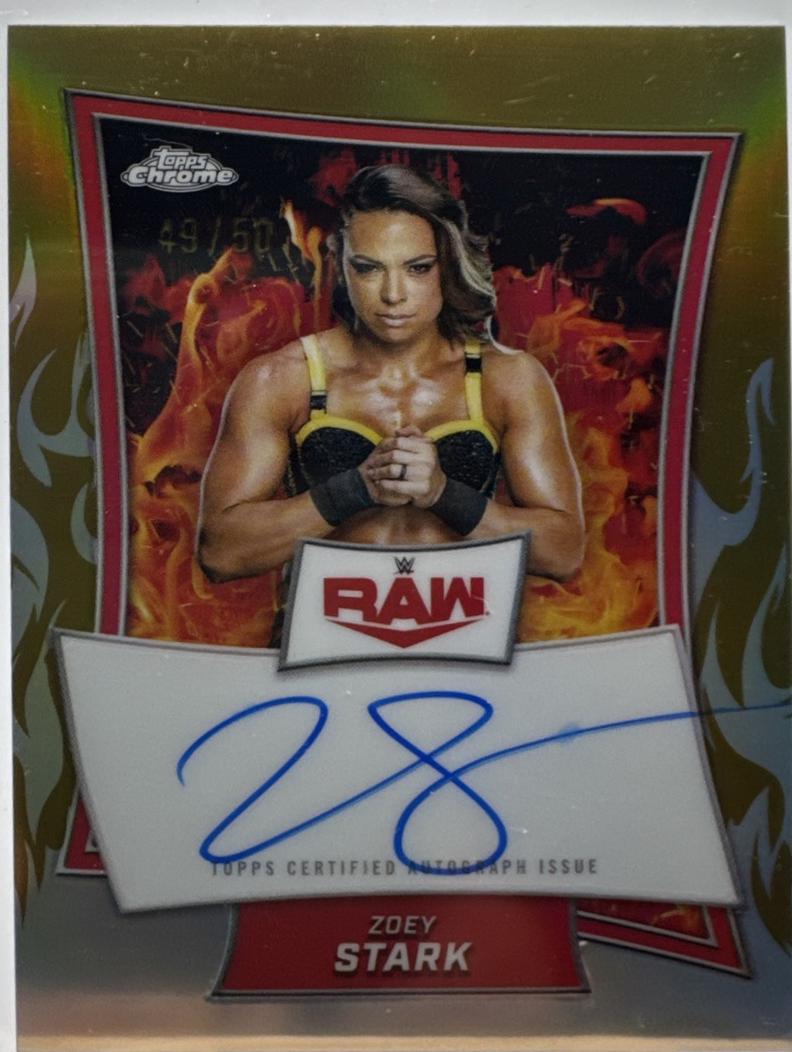 Zoey Stark [Gold Refractor] #RBA-ZOE Prices | 2025 Topps Chrome WWE Red ...