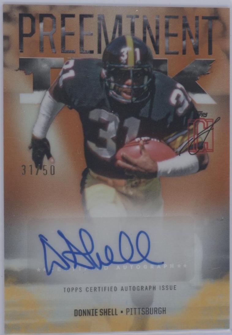 Donnie Shell #PI-DS Prices | 2024 Topps Signature Class Preeminent Ink ...