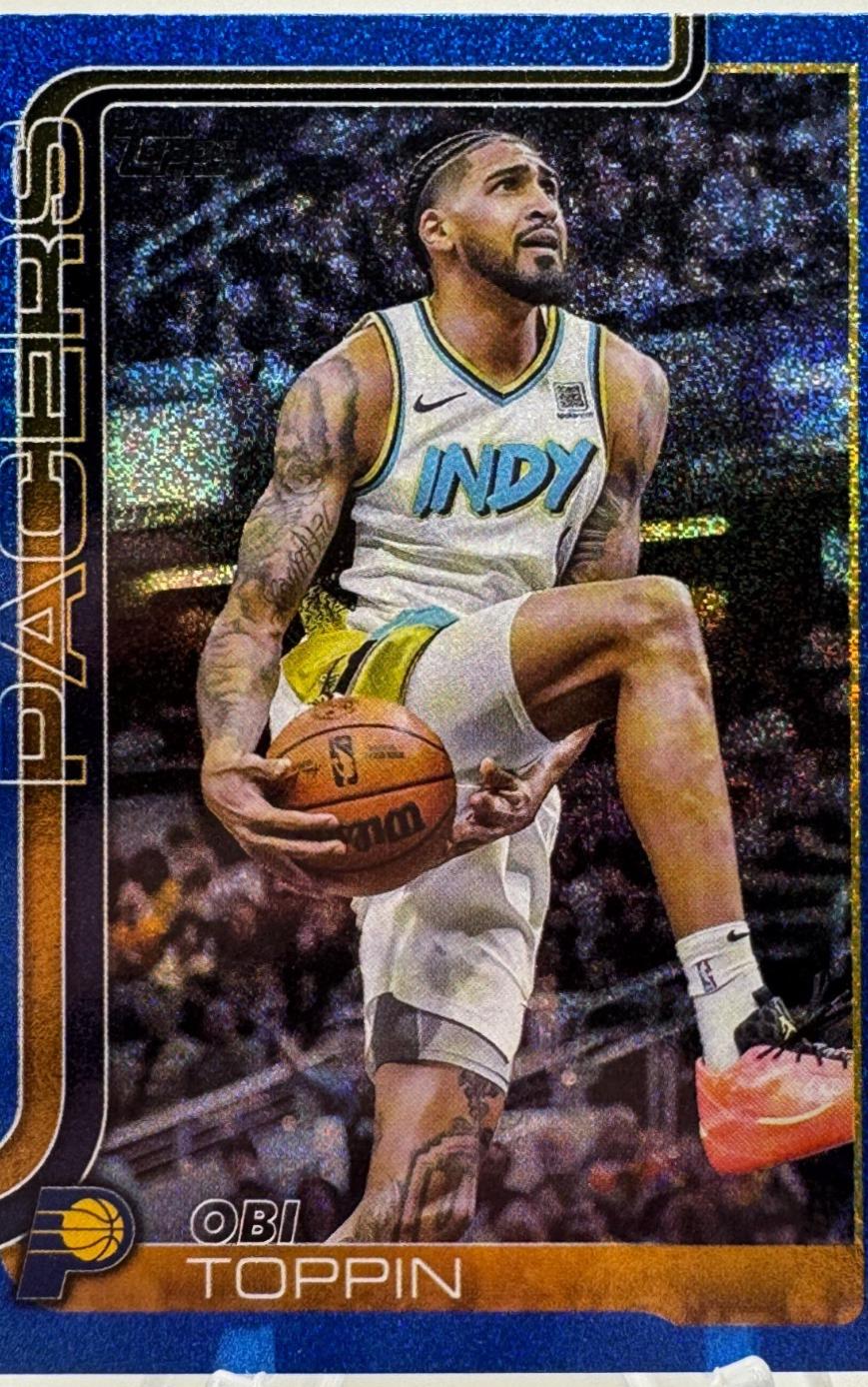 Obi Toppin [Blue Sandglitter] #51 Prices | 2025 Topps | Basketball Cards