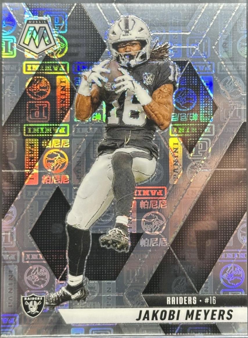 Jakobi Meyers [Silver Knight] #62 Prices | 2025 Panini Mosaic ...