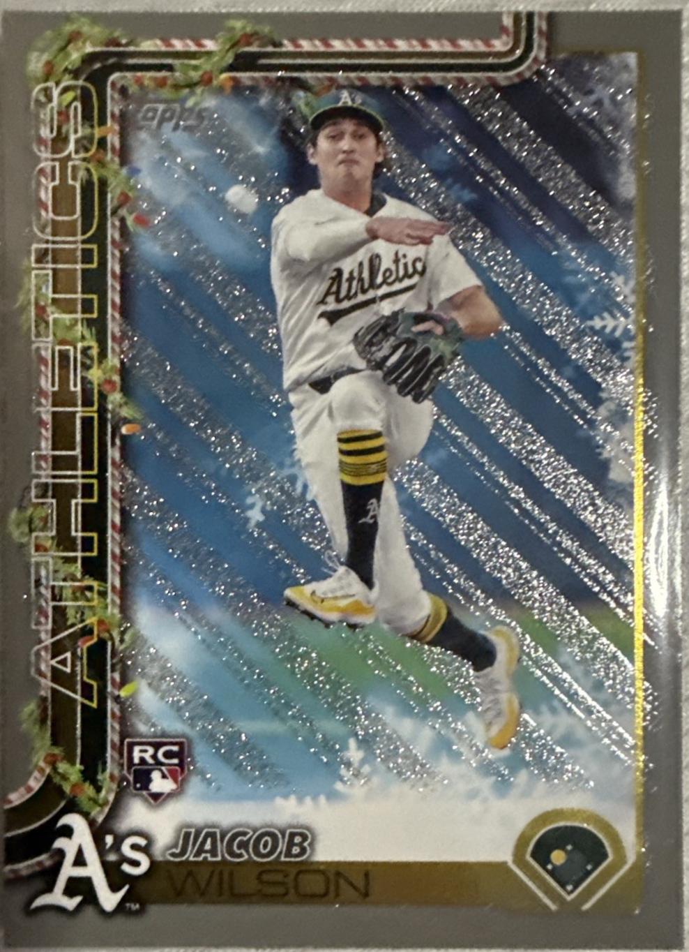 Jacob Wilson [Glitter] #H4 Prices | 2025 Topps Holiday | Baseball Cards