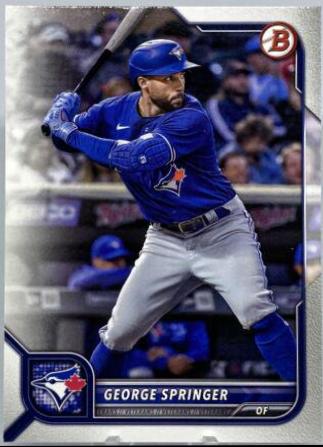 George Springer #63 Prices | 2022 Bowman | Baseball Cards