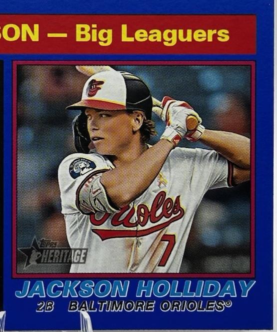 Jackson Holliday [Dark Blue Border] #66 Prices | 2025 Topps Heritage ...
