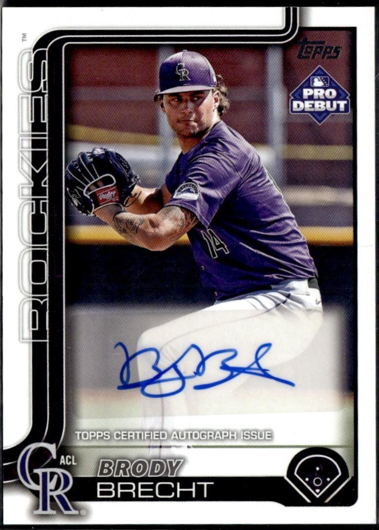 Brody Brecht [Autograph] #PD-93 Prices | 2025 Topps Pro Debut ...