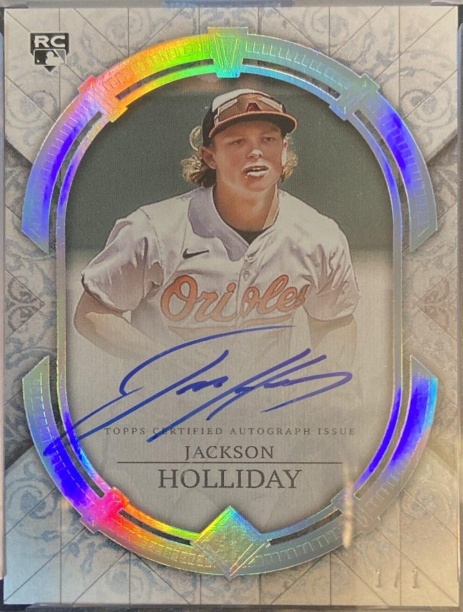 Jackson Holliday [Platinum] #TCA-JH Prices | 2024 Topps Transcendent ...