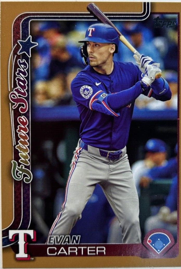 Evan Carter [Gold] #288 Prices | 2025 Topps | Baseball Cards