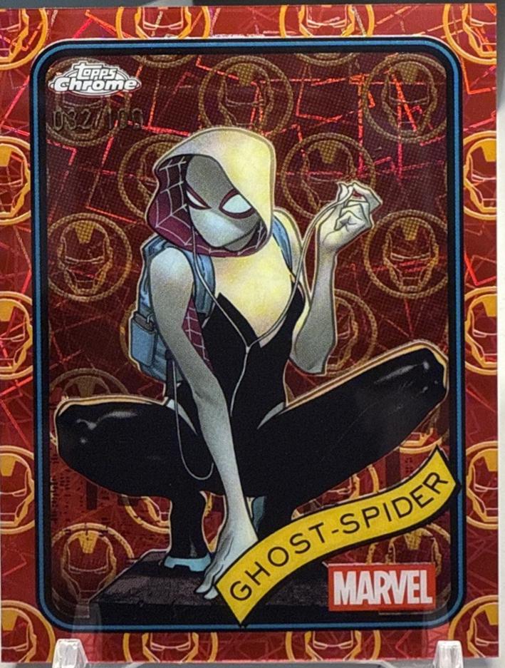Ghost-Spider [Red Gold Lazer] #29 Precios | Marvel 2025 Topps Chrome ...