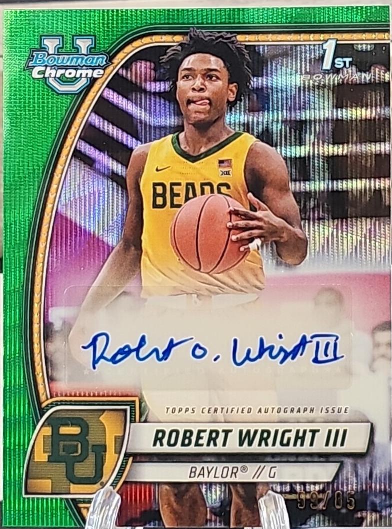 Robert Wright III [Green Wave Refractor Autograph] #15 Prices | 2024 ...