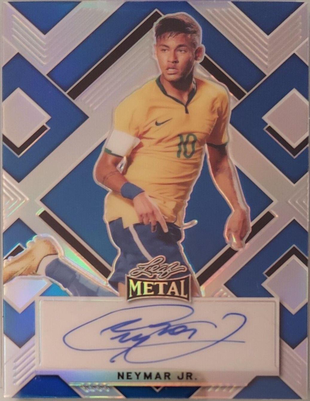 Neymar Jr. [Prismatic Blue] #BA-N1 Prices | 2022 Leaf Metal Autographs ...