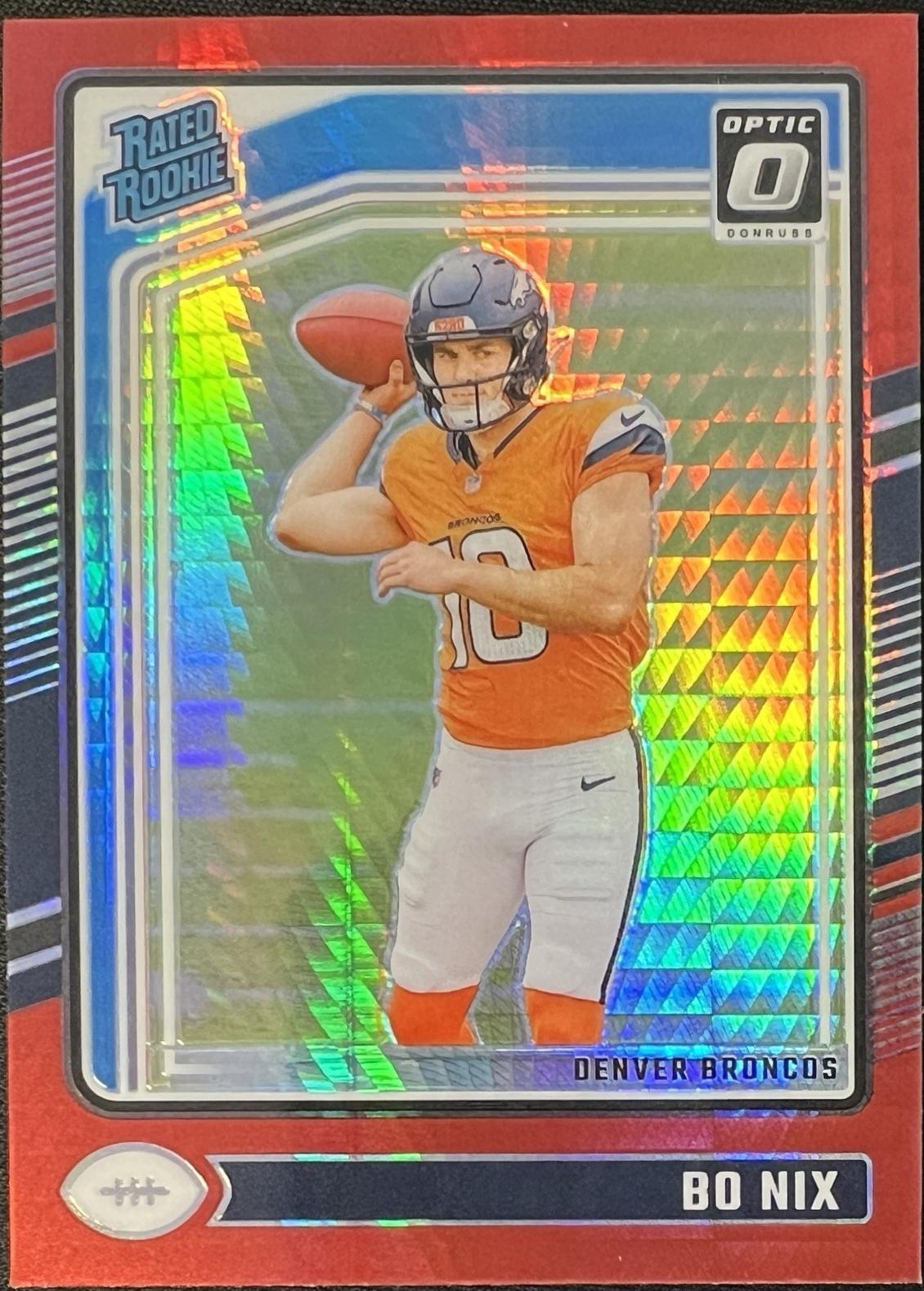 Bo Nix [Red Hyper] #209 Prices | 2024 Panini Donruss Optic | Football Cards