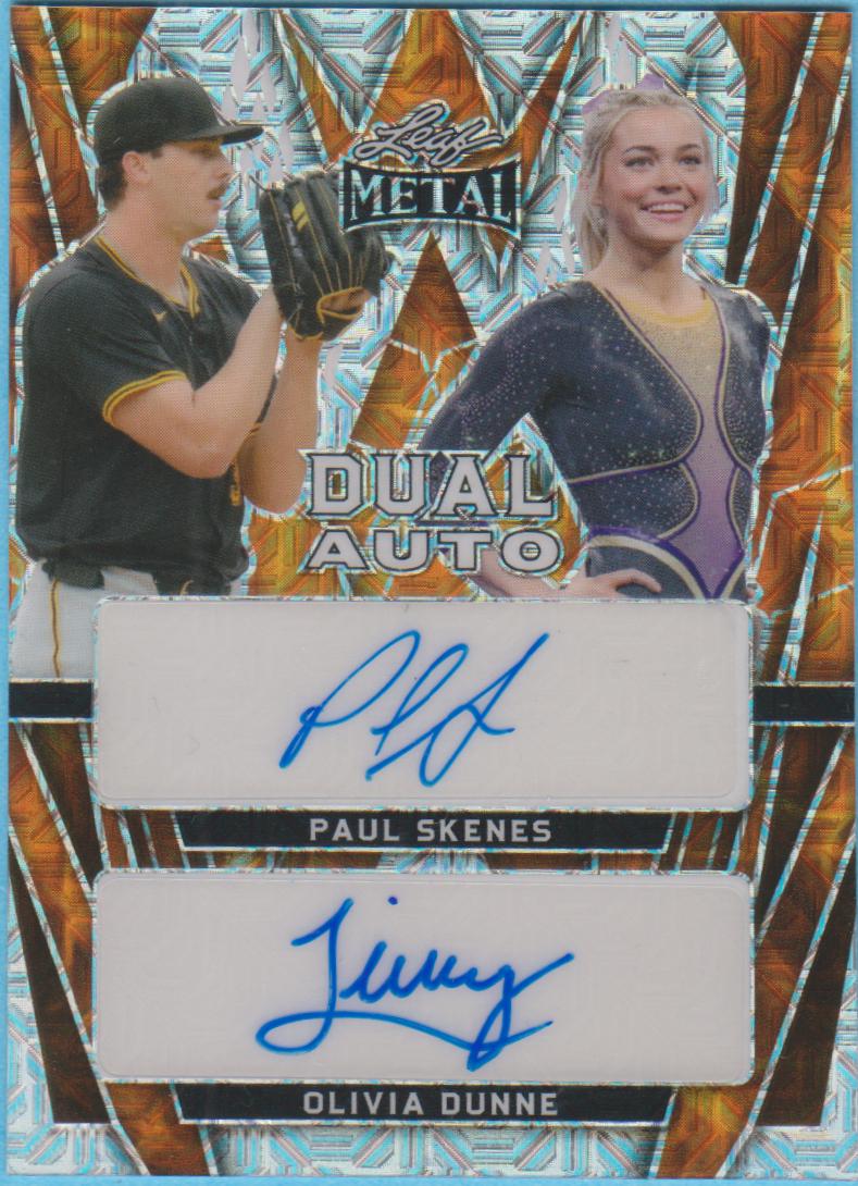 Paul Skenes / Olivia Dunne [Fire Prismatic] #DA-24 Prices | 2024 Leaf ...