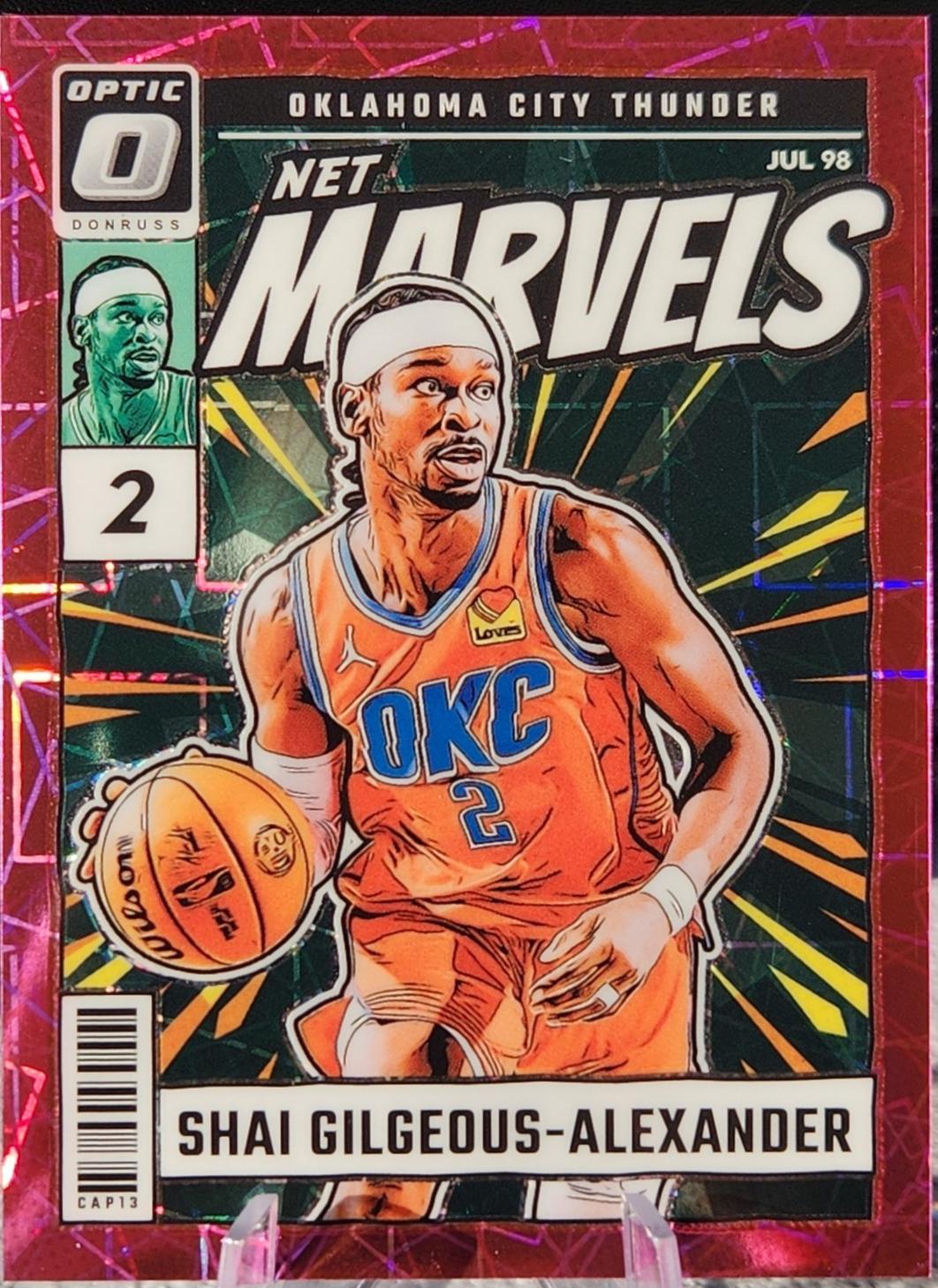 Shai Gilgeous-Alexander [Pink Velocity] #8 Prices | 2024 Panini Donruss ...