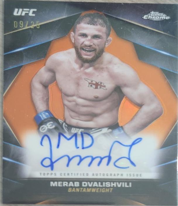 Merab Dvalishvili [Orange Refractor] #CVA-MDV Prices | 2024 Topps ...
