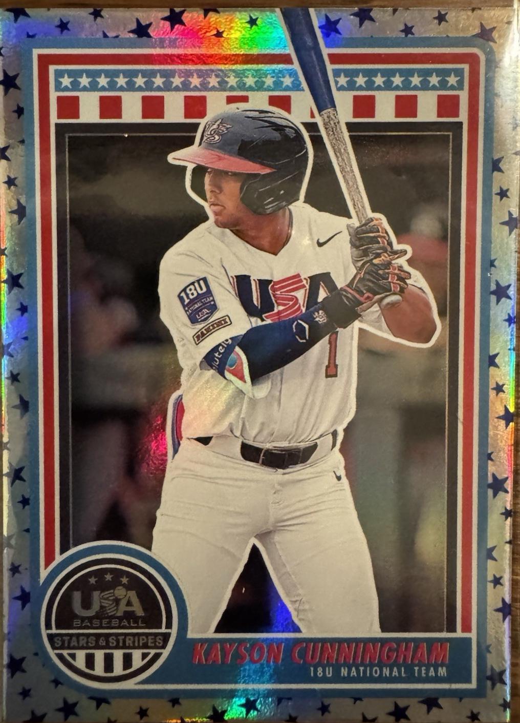 Kayson Cunningham [Stars] #47 Prices | 2025 Panini Stars and Stripes | Baseball Cards