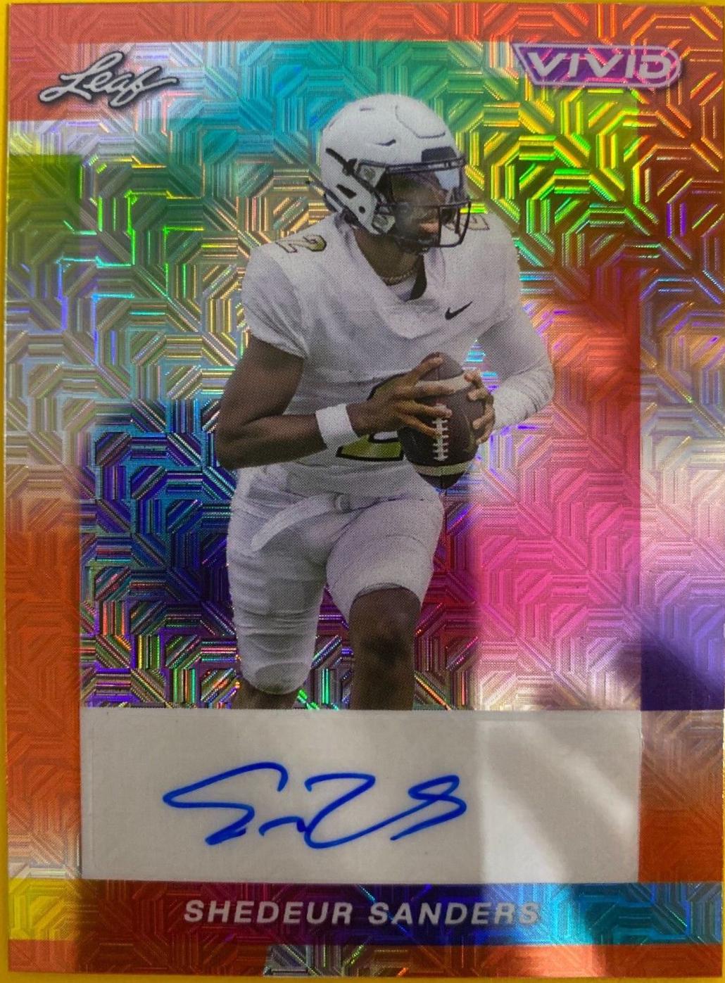Shedeur Sanders [Red Mojo] #BA-SS1 Prices | 2024 Leaf Vivid Autograph ...