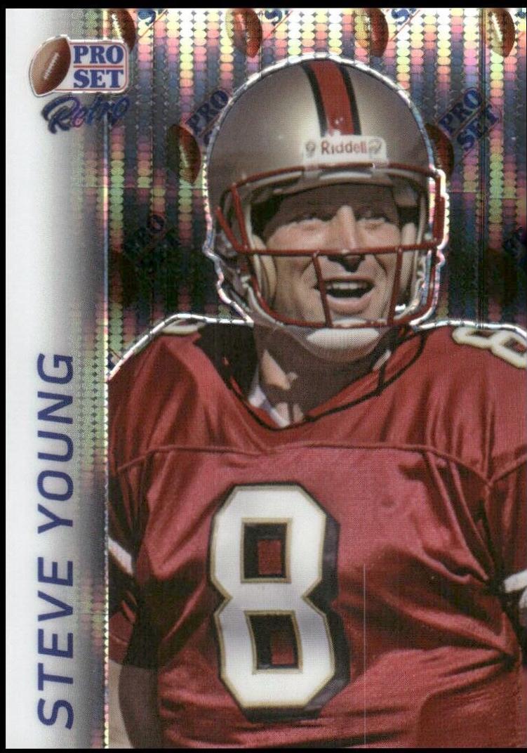 Steve Young [Pro Set Border Pulsar] #RB-76 Prices | 2024 Pro Set Metal ...