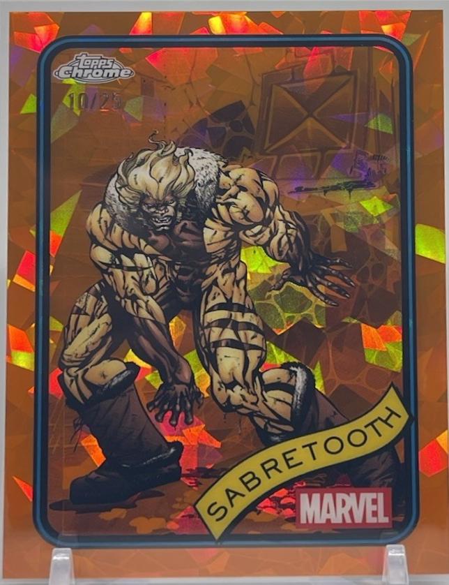 Sabretooth [Orange Sapphire] #92 Prices | Marvel 2025 Topps Chrome ...