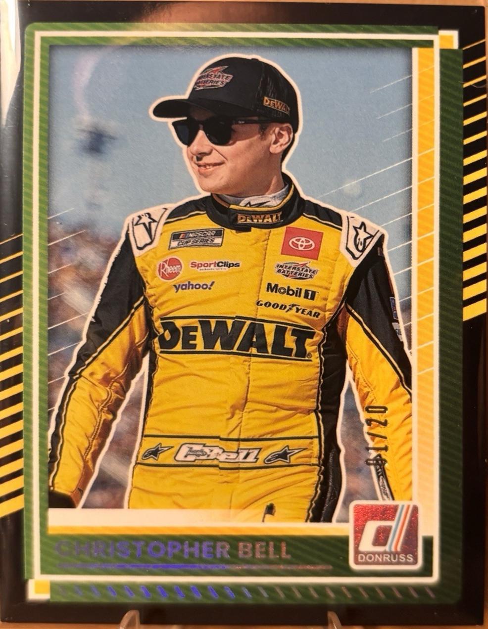 Christopher Bell [Optic Black Velocity] #70 Prices | 2025 Panini ...