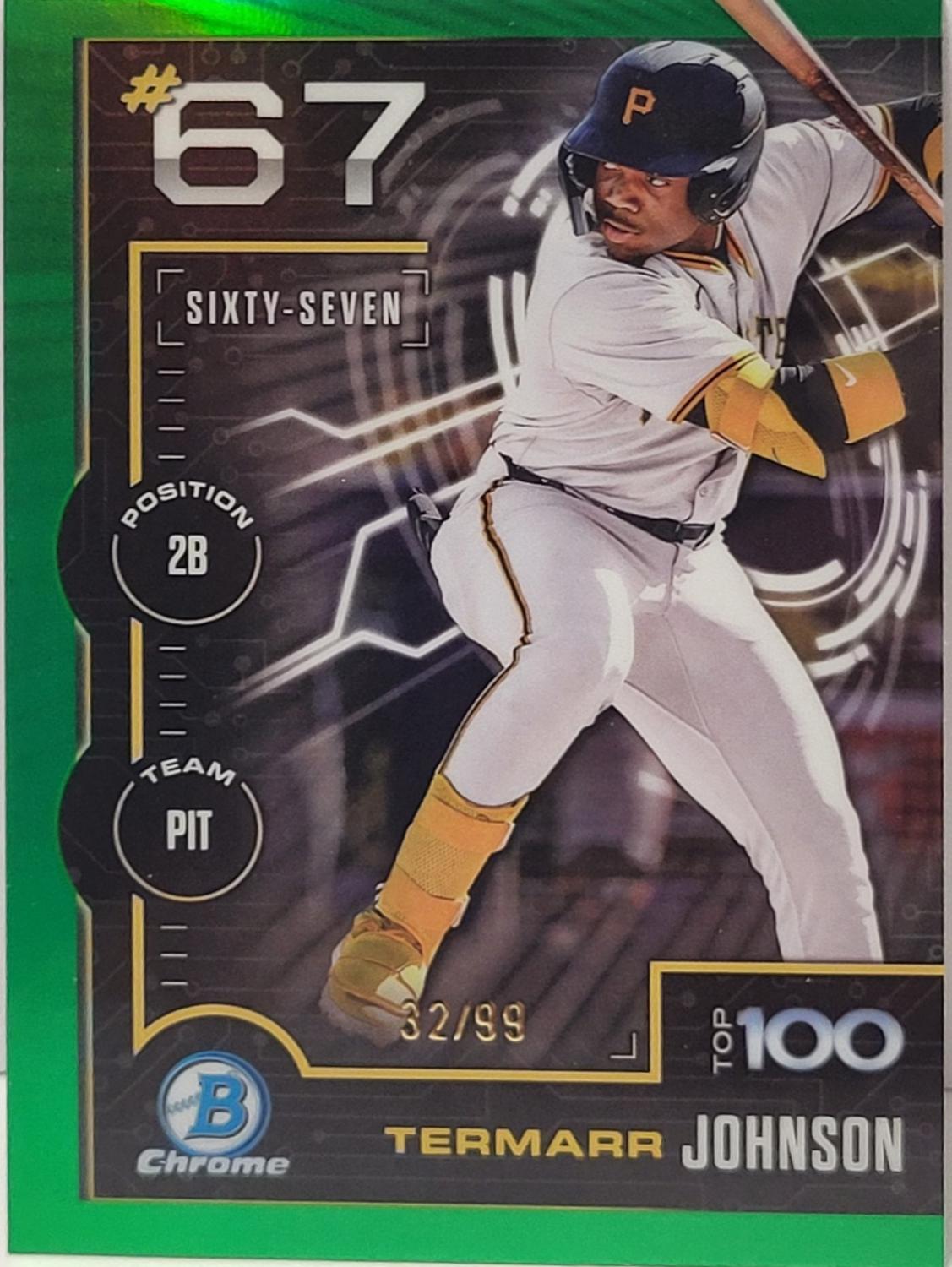 Termarr Johnson [Green] #BTP-67 Prices | 2025 Bowman Scouts Top 100 ...