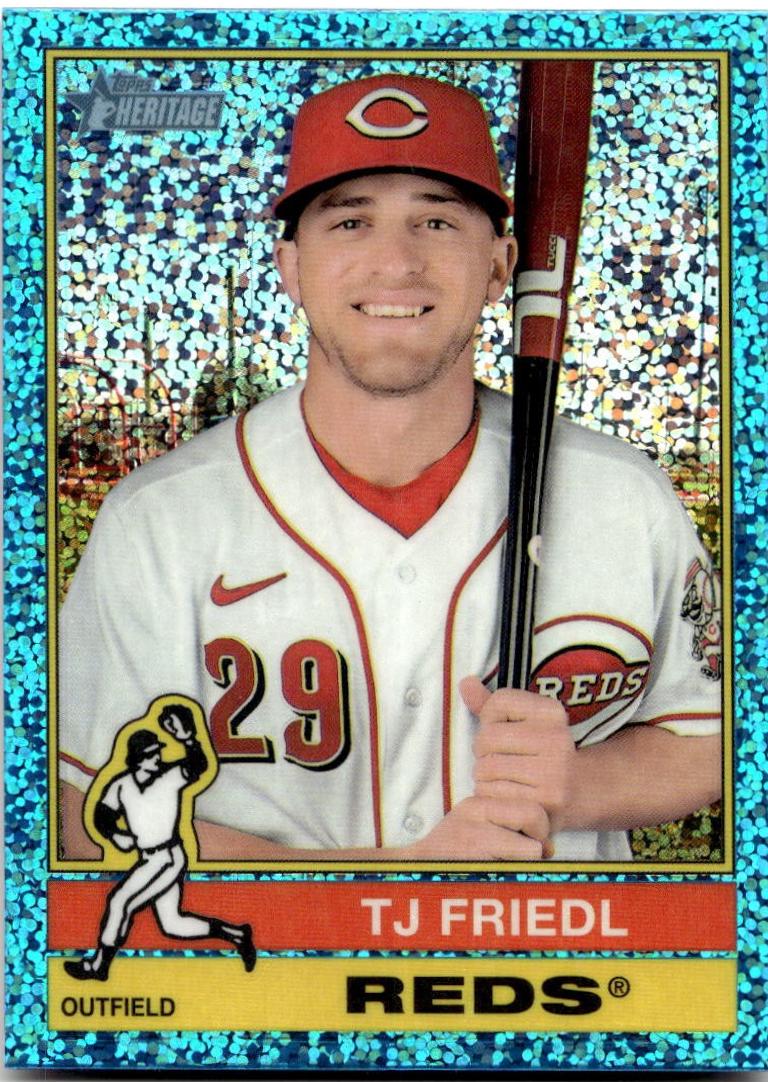 Tj Friedl [Light Blue Sparkle] #491 Prices | 2025 Topps Heritage ...