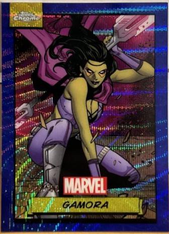 Gamora [Blue Wave] #58 Prices | Marvel 2024 Topps Chrome | Marvel Cards