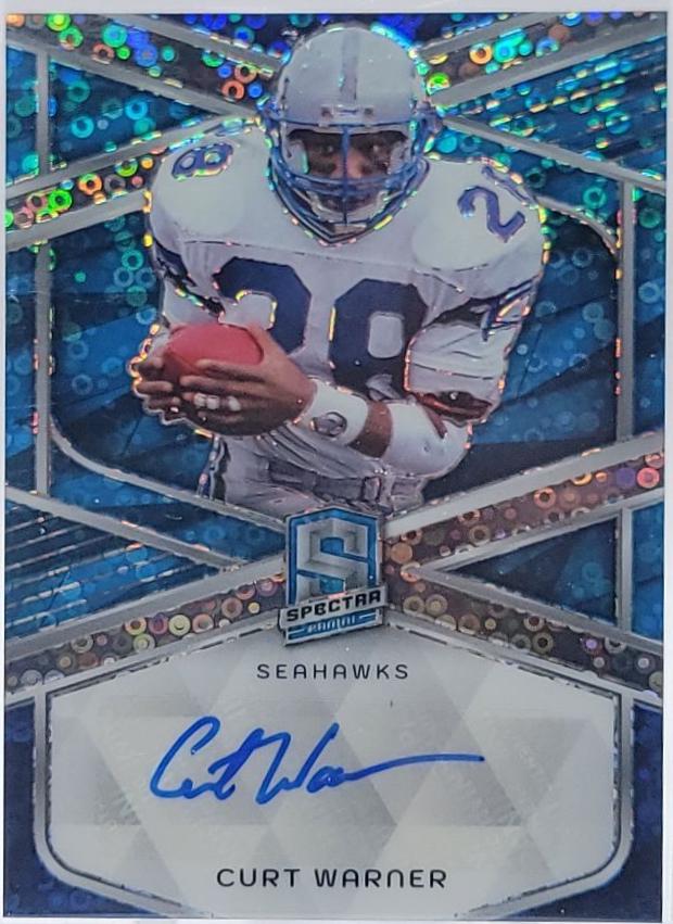 Curt Warner [Blue Neon] #SIG-CWR Prices | 2024 Panini Spectra Signature ...
