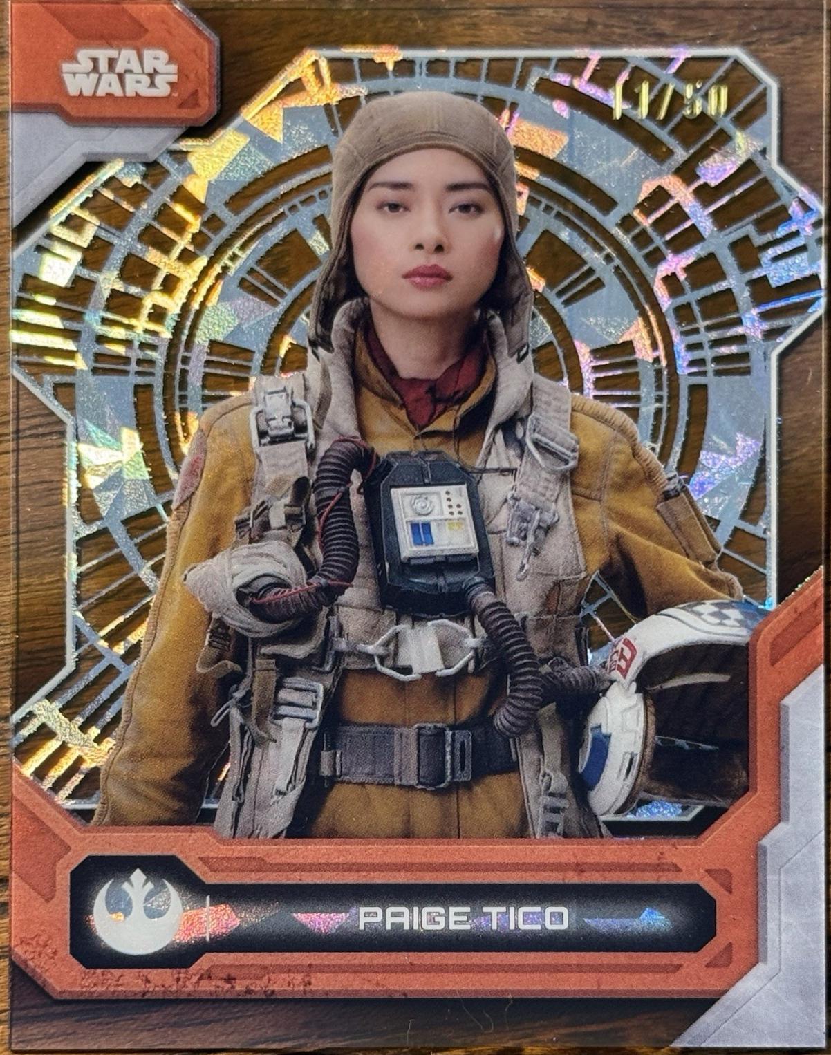 Paige Tico [Laser Gold] #77 Prices | Star Wars 2024 Topps High-Tek ...
