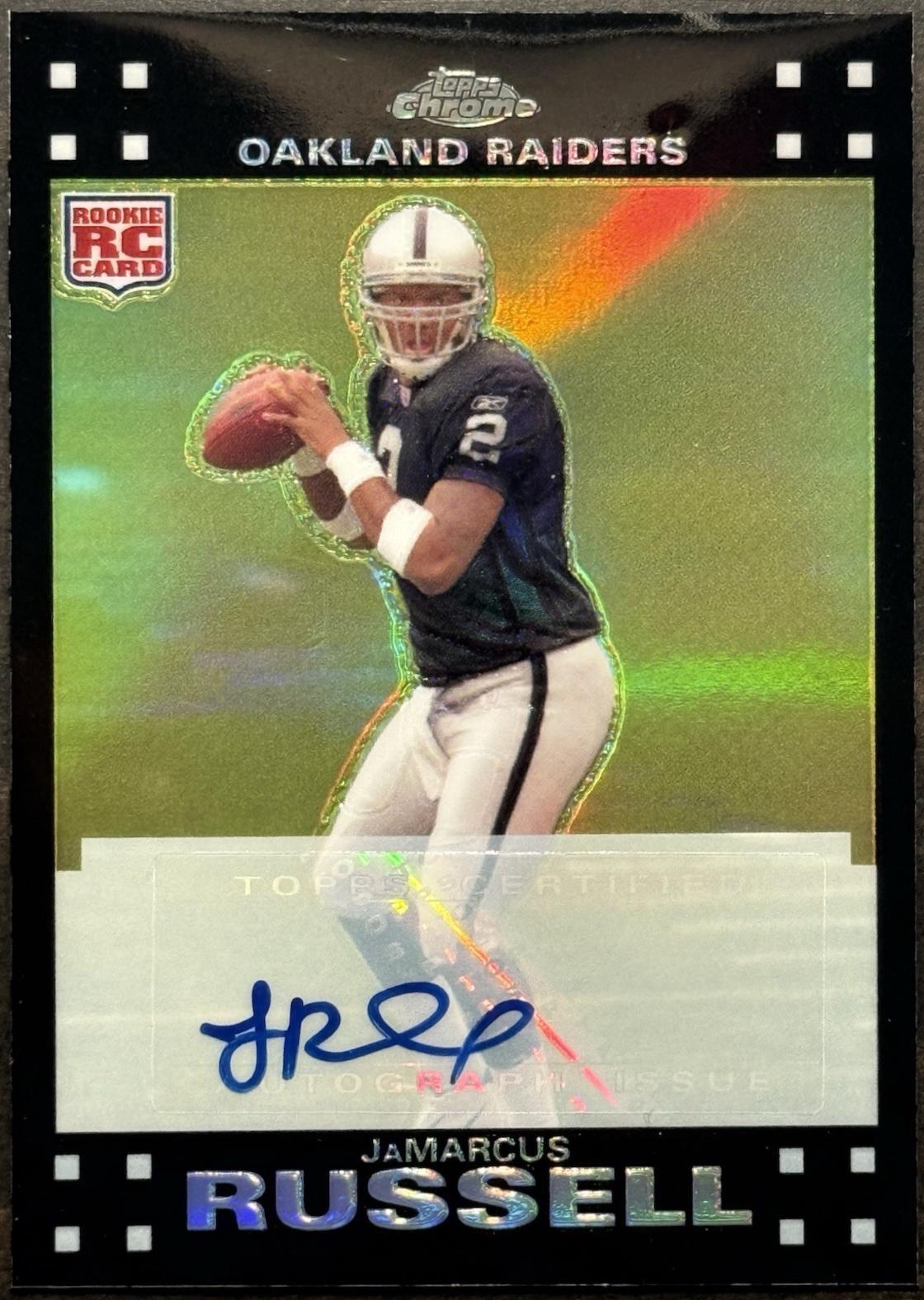 JaMarcus Russell [Autograph Refractor] #TC166 Prices | 2007 Topps ...