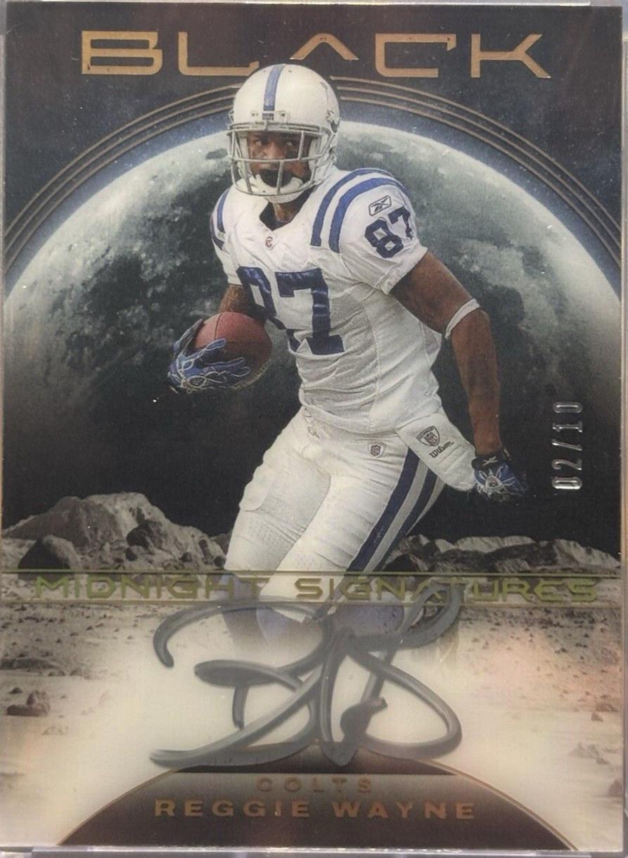 Reggie Wayne [Gold] #MS-RWE Prices | 2024 Panini Black Midnight ...