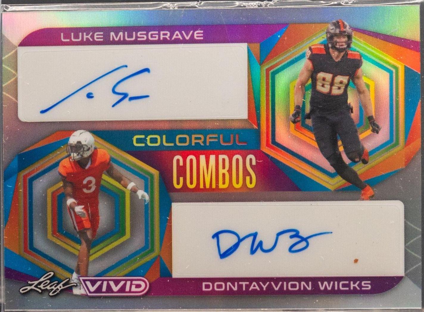 Luke Musgrave, Dontayvion Wicks [Prismatic Gray] #CC-34 Prices | 2023 ...