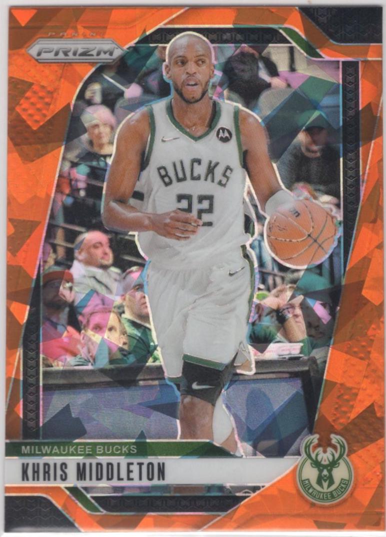 Khris Middleton [Orange Ice] #153 Prices | 2024 Panini Prizm ...
