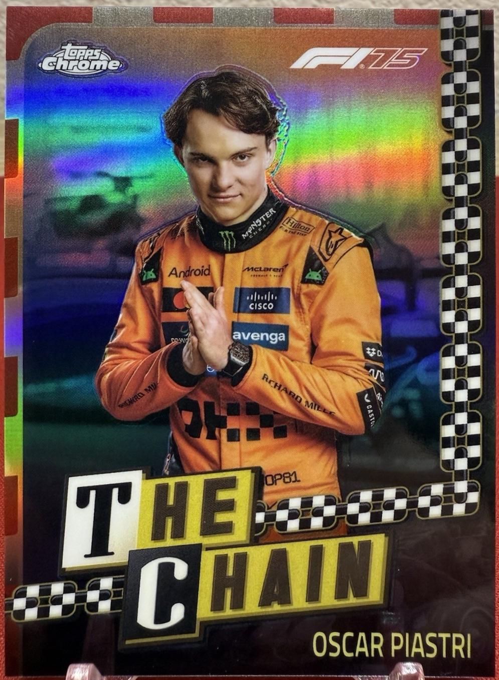 Oscar Piastri #CH-3 Prices | 2025 Topps Chrome Formula 1 The Chain ...