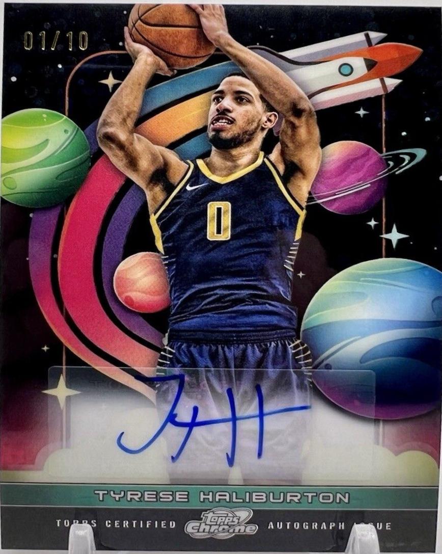Tyrese Haliburton [Black Eclipse] #FFS-TH Prices | 2023 Topps Cosmic ...