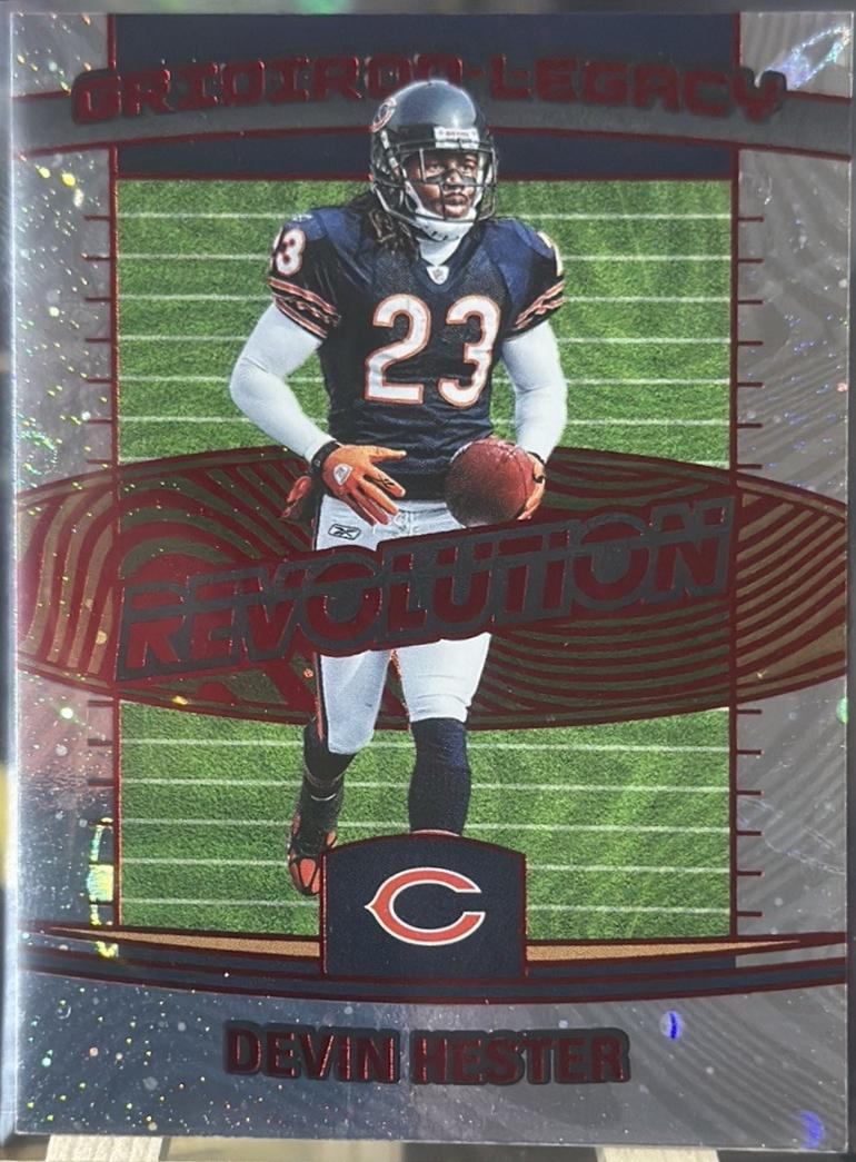 Devin Hester [Red Cosmo] #20 Prices | 2025 Panini Revolution Gridiron ...