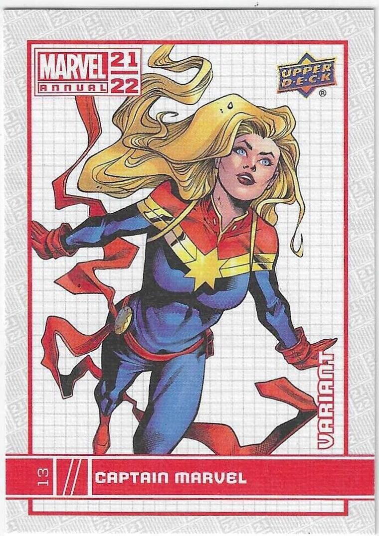 Captain Marvel [Canvas] #13 Prices | Marvel 2021 Upper Deck Annual ...