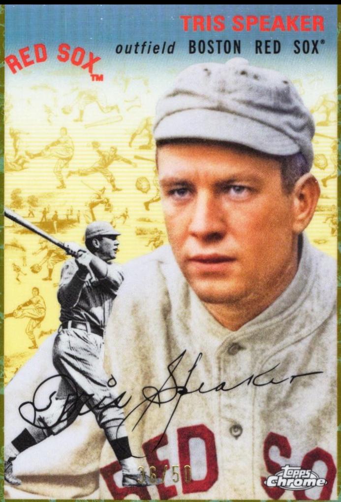 Tris Speaker [Platinum Toil Gold] #474 Prices | 2023 Topps Chrome ...