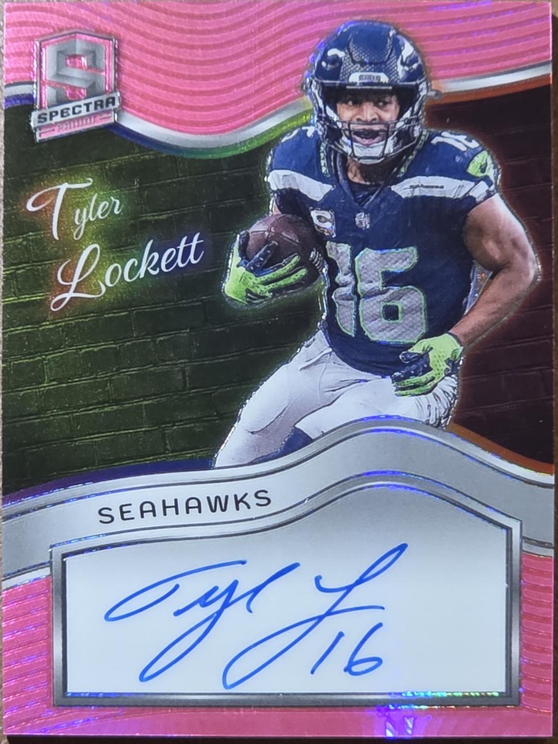 Tyler Lockett [Neon Pink] #CG-TLT Prices | 2024 Panini Spectra ...