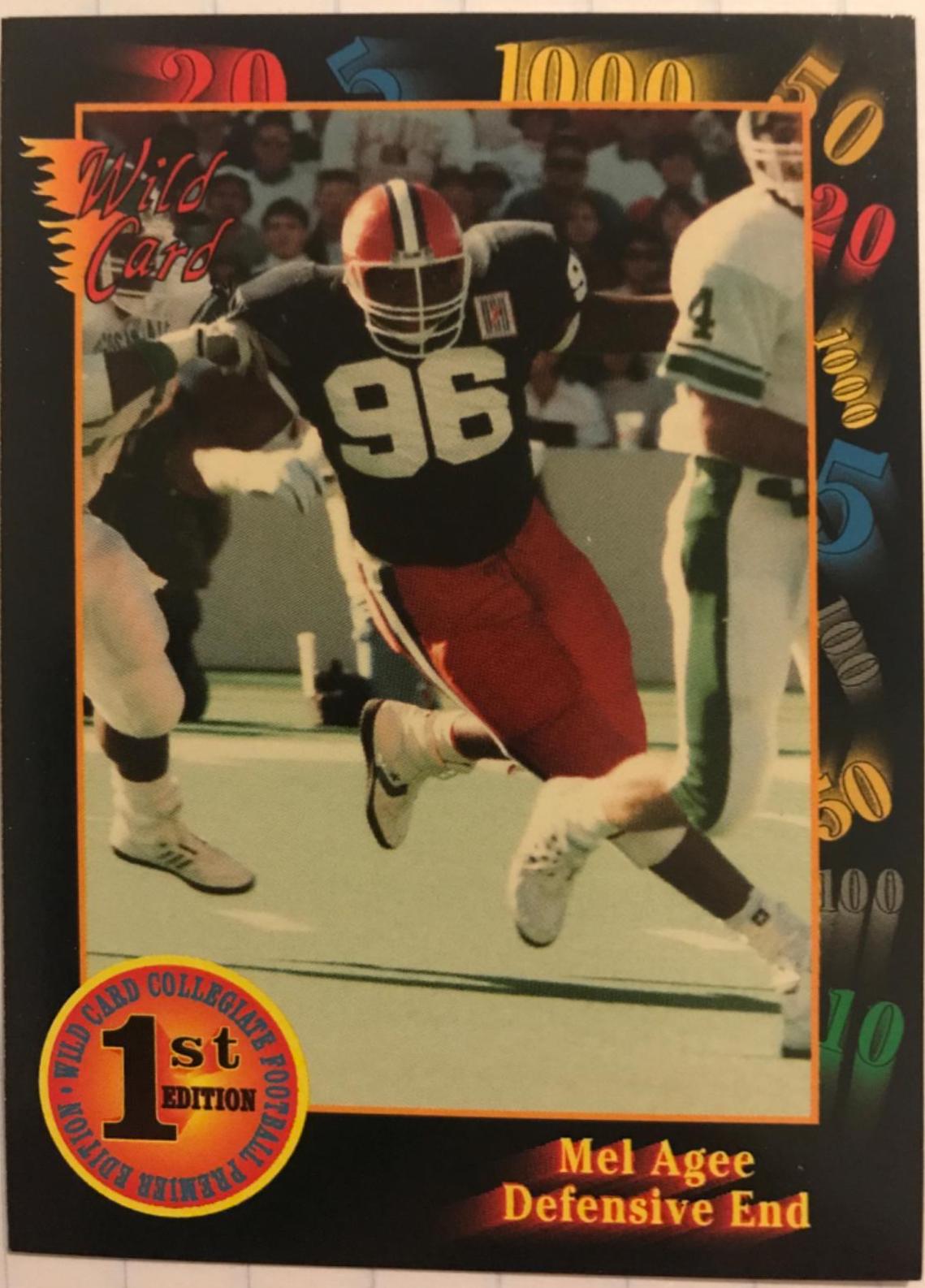Mel Agee #29 Prices | 1991 Wild Card College Draft Picks | Football Cards