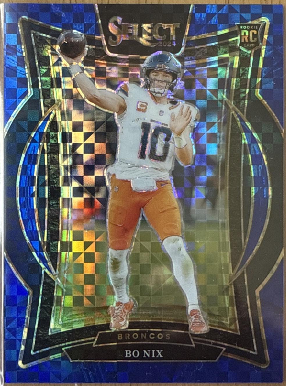 Bo Nix [Blue Prizm] #30 Prices | 2024 Panini Select | Football Cards