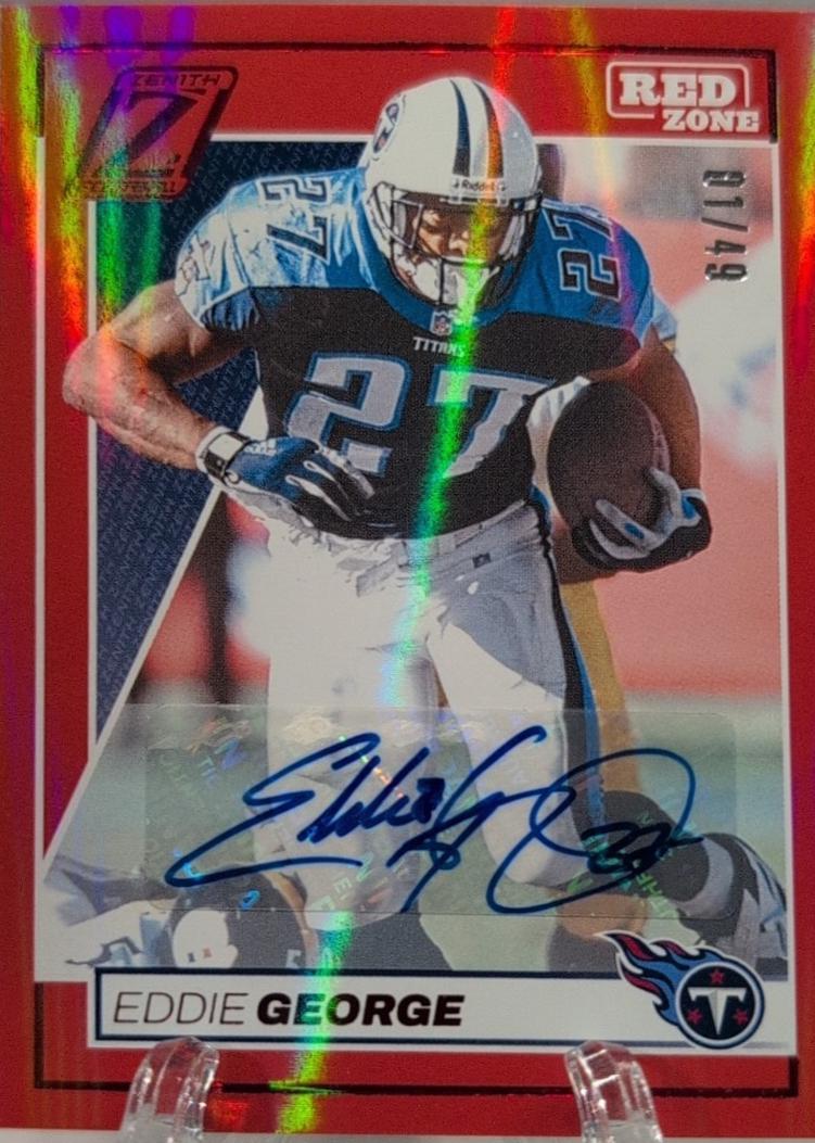 Eddie George [Red Red Zone Autograph Two Minute Drill] #97 Prices ...